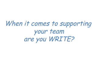 The WRITE model | PPT