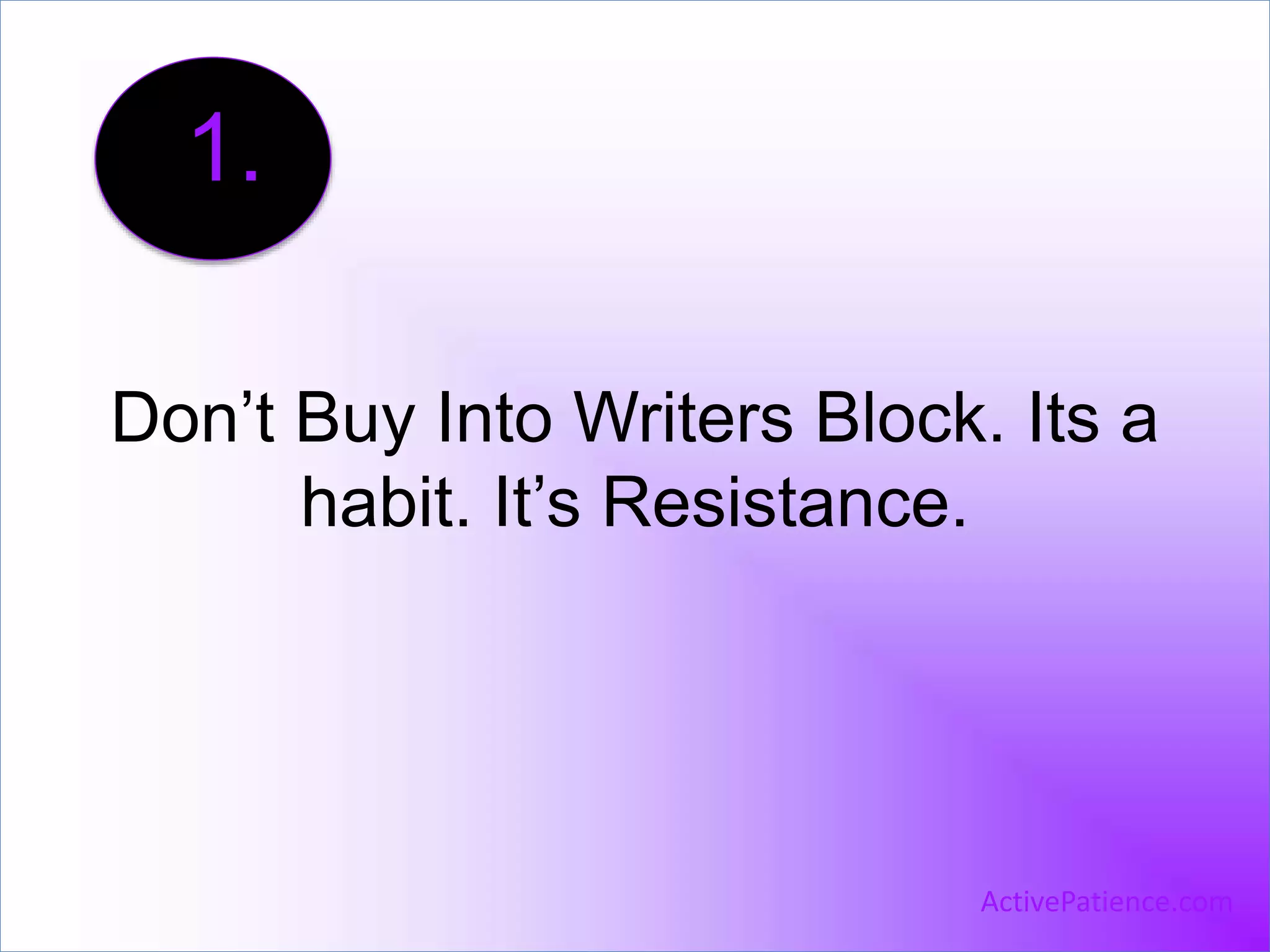 What I learnt from Write. Publish. Repeat | PPT