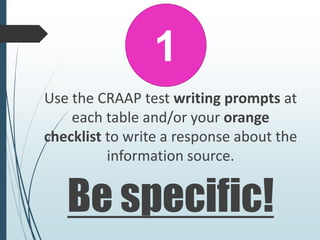 CRAAP Test Rumble | PPTX