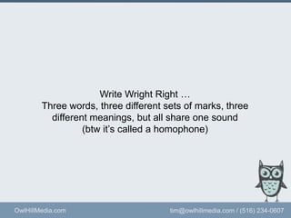 Write Wright Right | PPTX