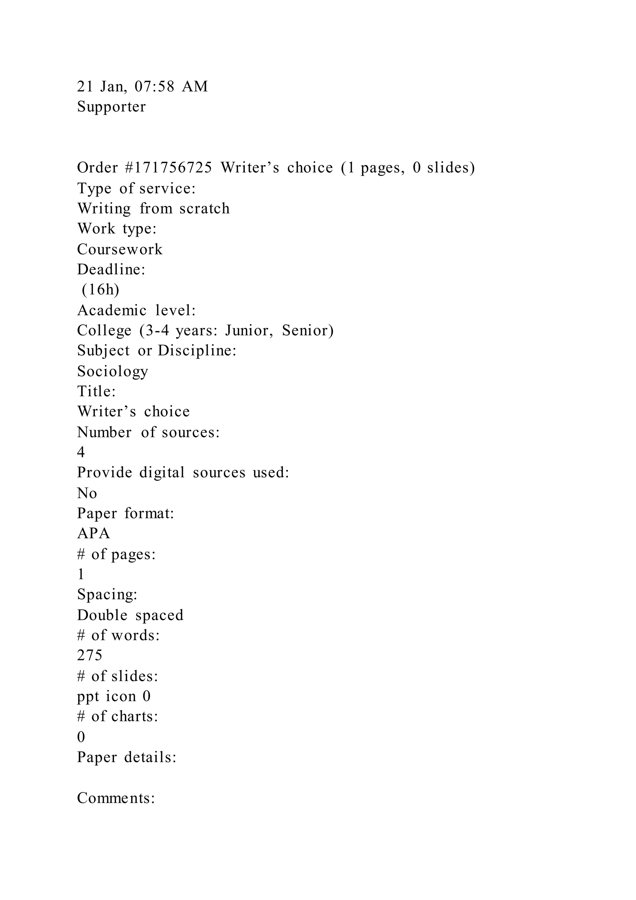 Write 1 paragraph reflection about writing that assignment or enga | PDF