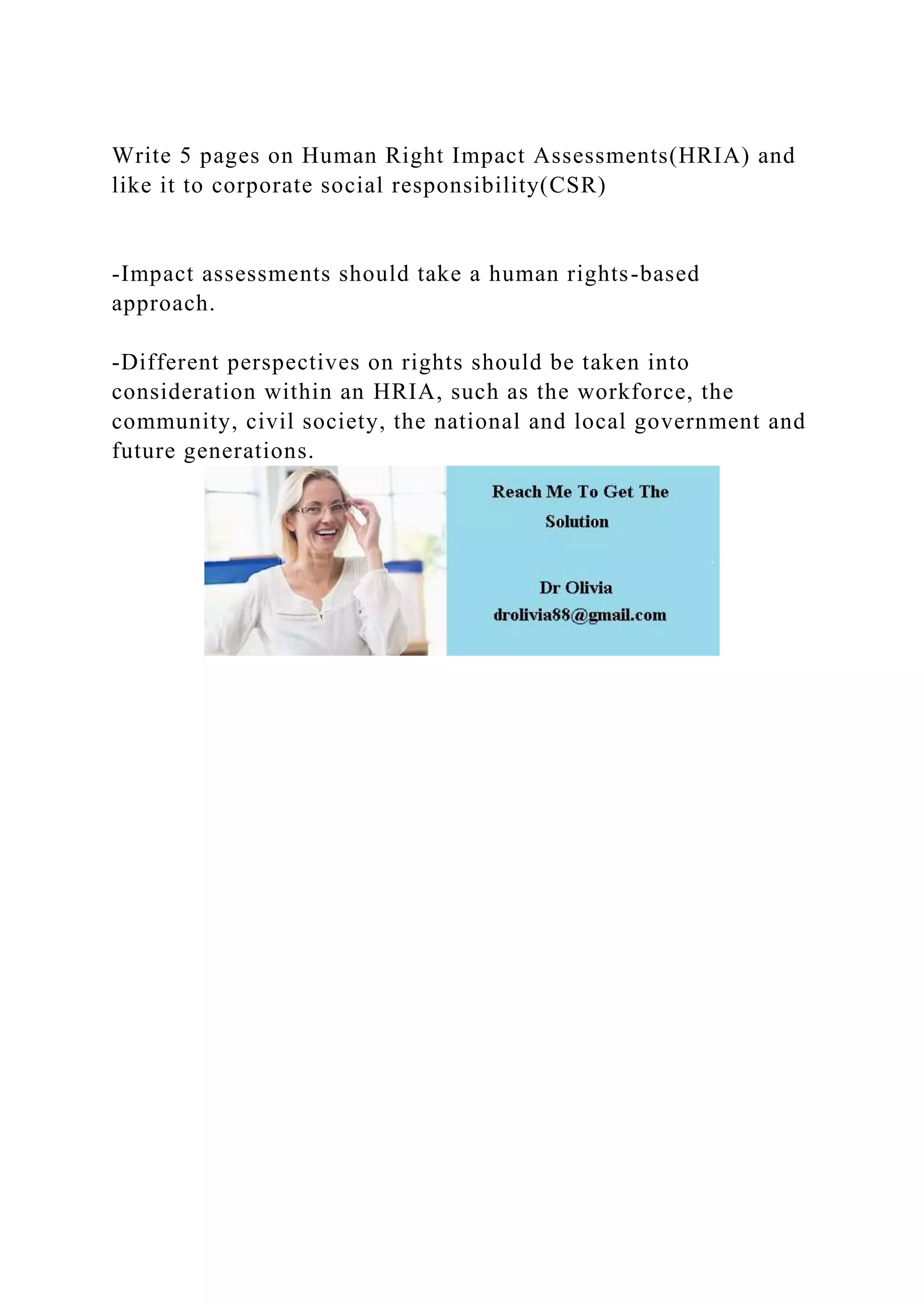 Write 5 pages on Human Right Impact Assessments(HRIA) and like it to.docx | Free Download