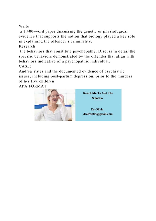 Write a 1,400-word paper discussing the genetic or physiological e.docx