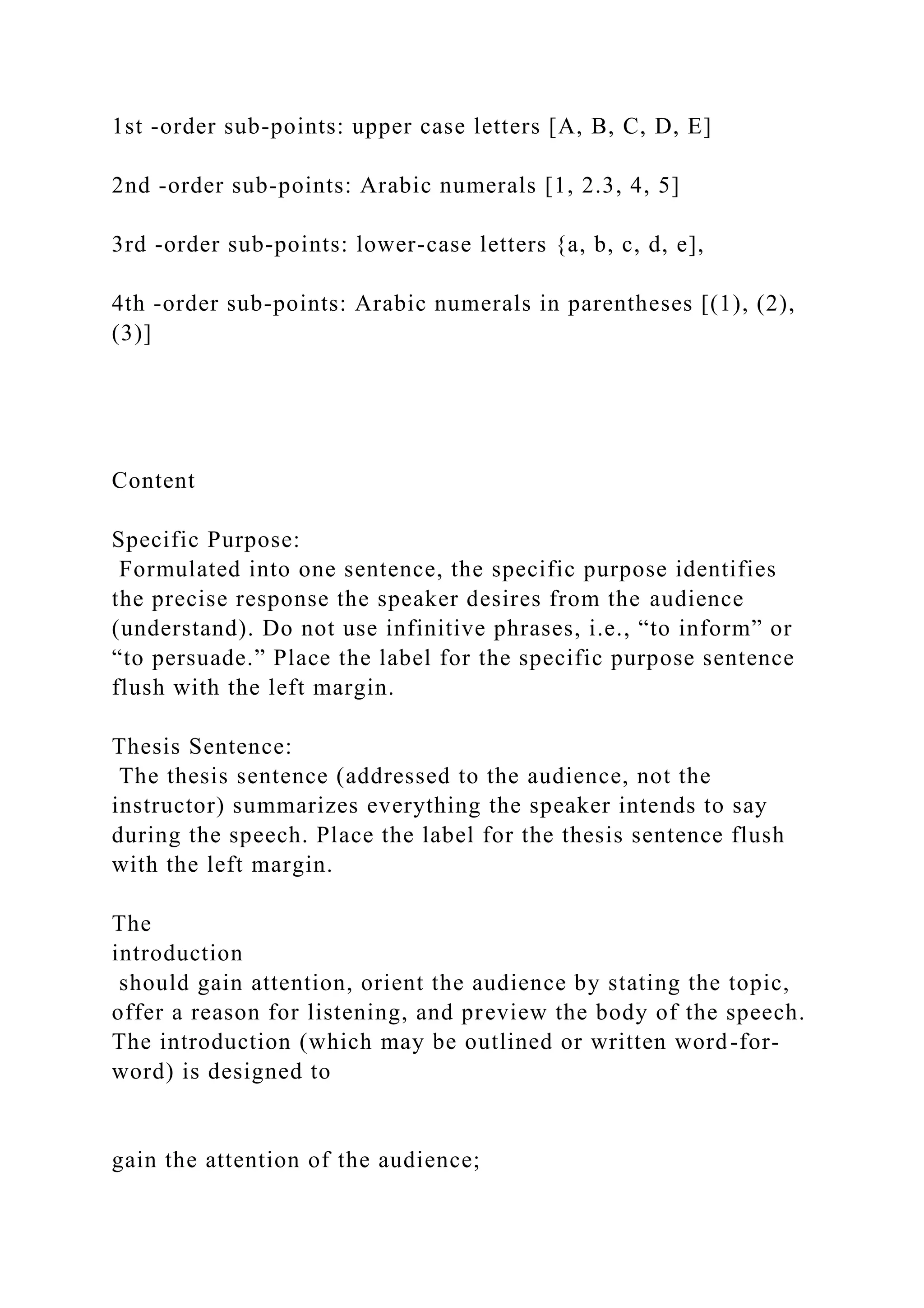 Write a 2 page outline informative speech paper on Why it important .docx