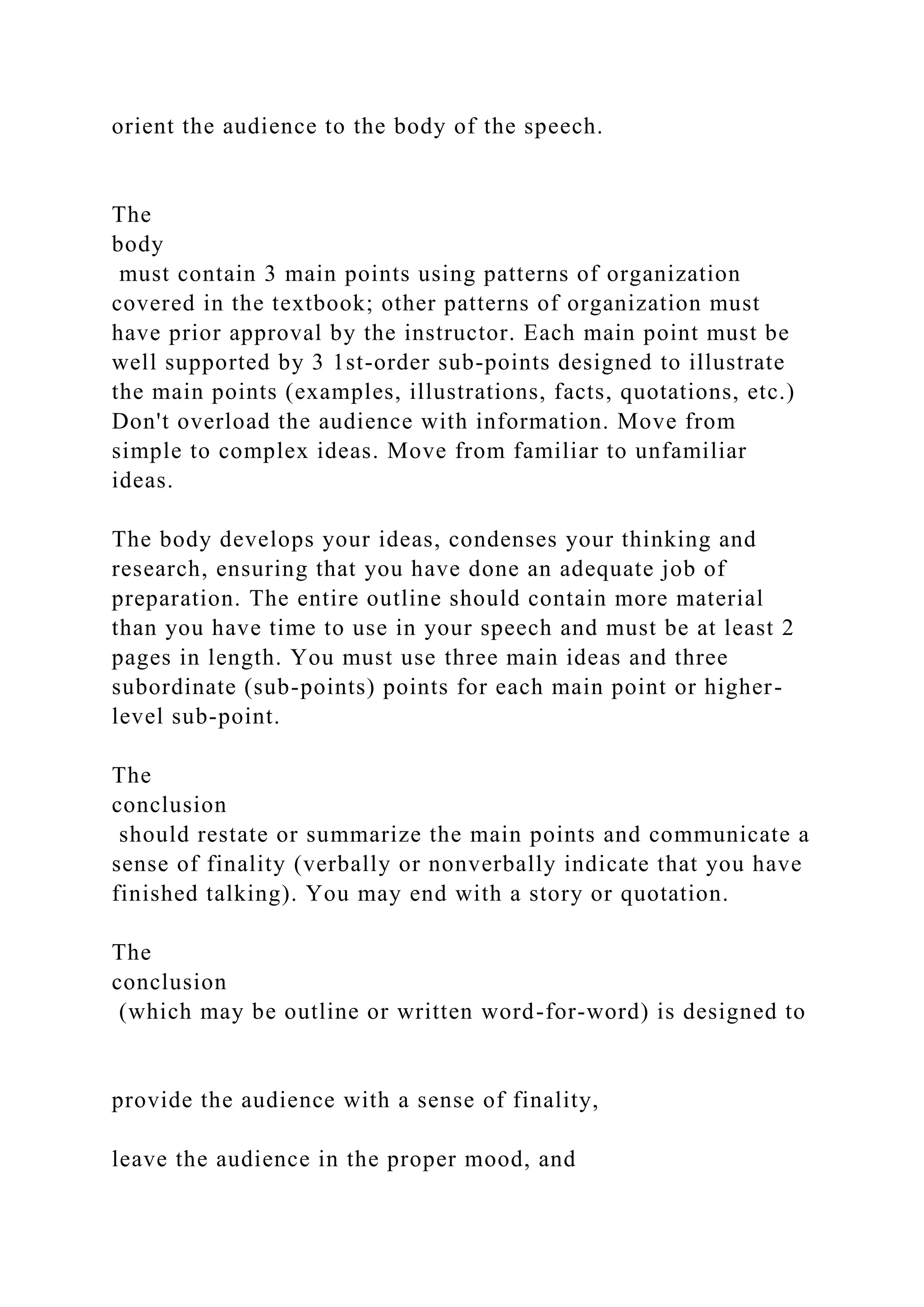 Write a 2 page outline persuasive speech paper on Why people should .docx