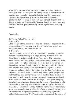 Write a 2 paragraph response paper for history of theatre class,.docx