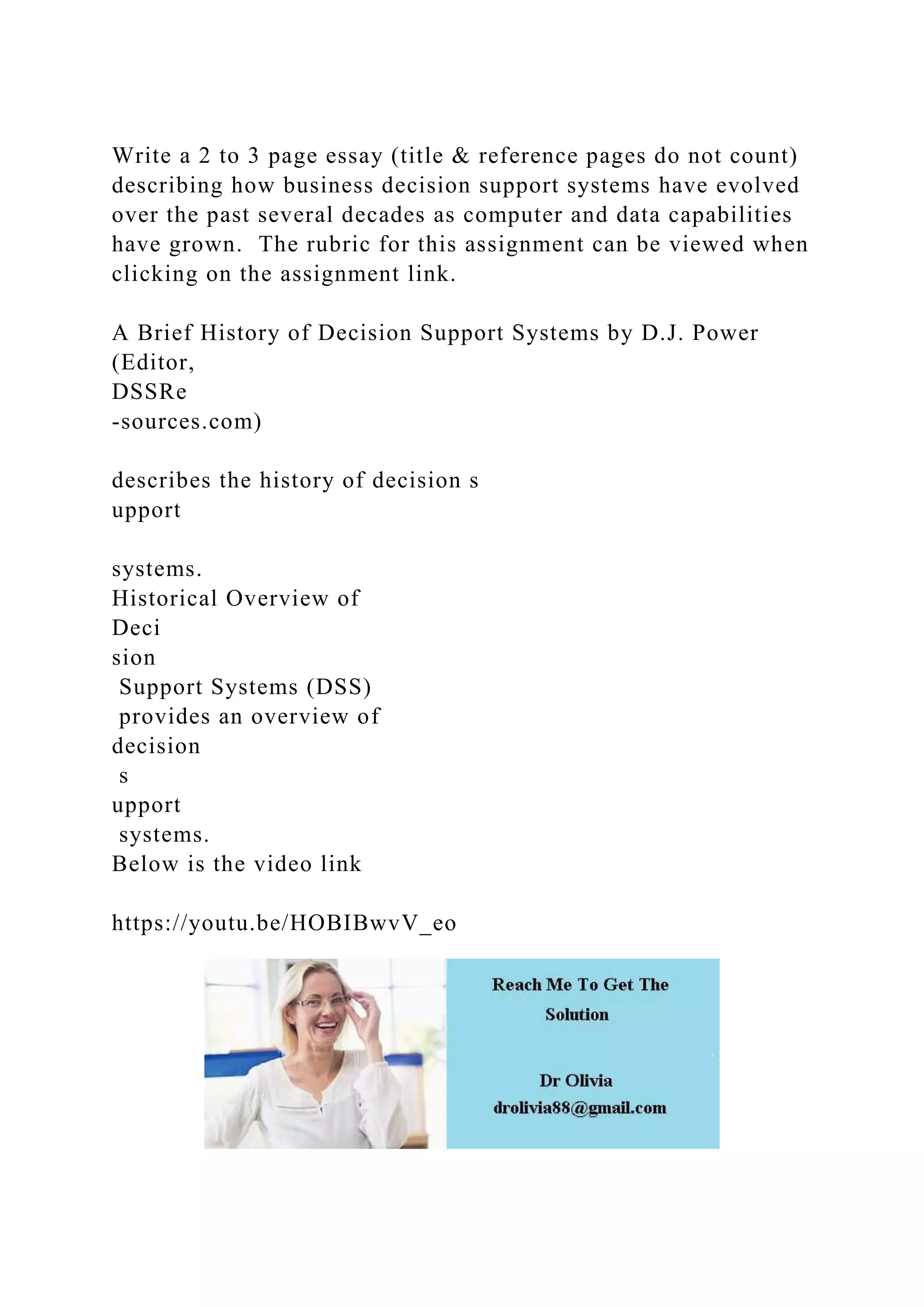 Write a 2 to 3 page essay (title & reference pages do not count) des.docx