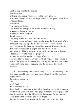 500 Word Essay Outline