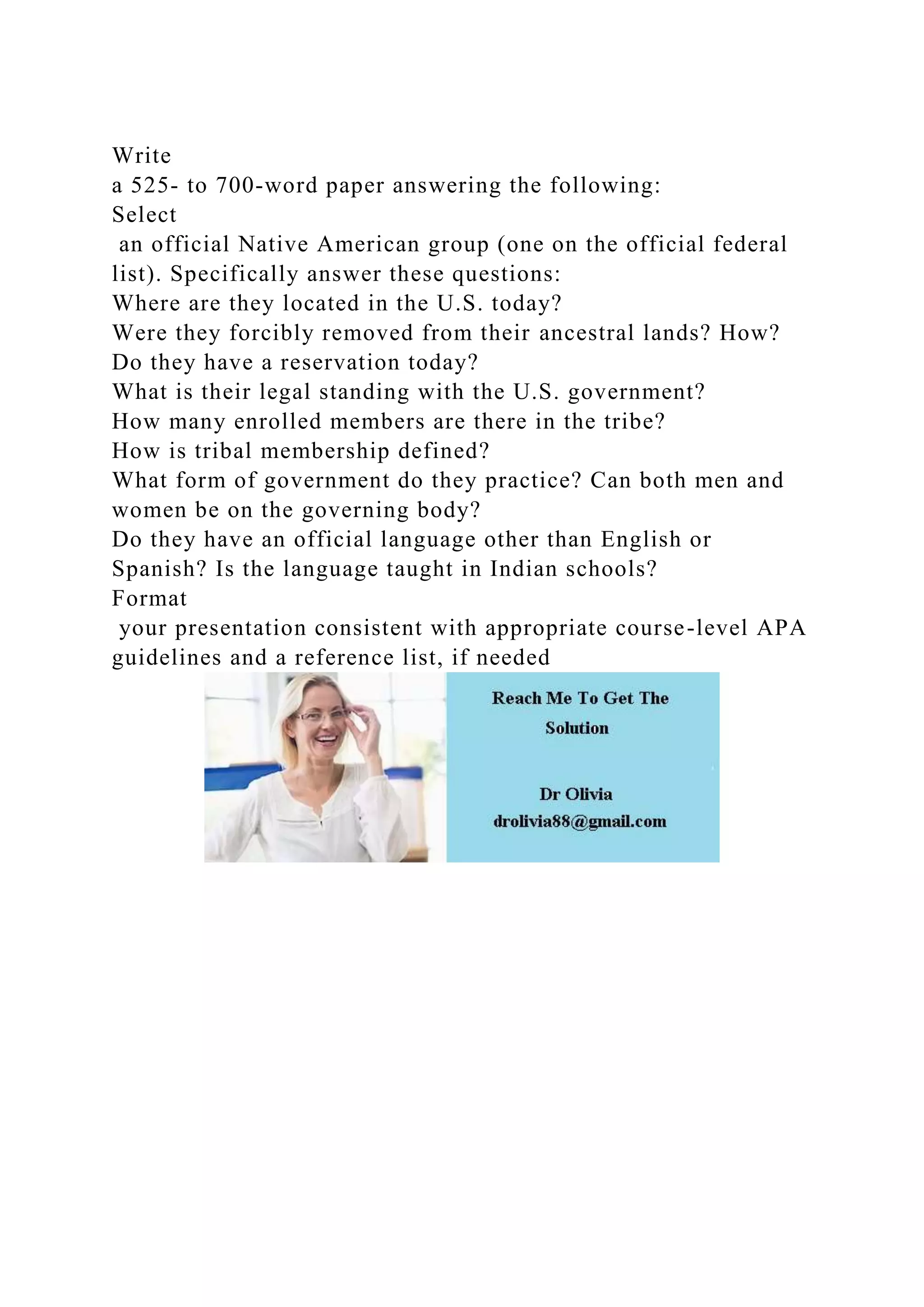 Write a 525- to 700-word paper answering the followingSelect .docx