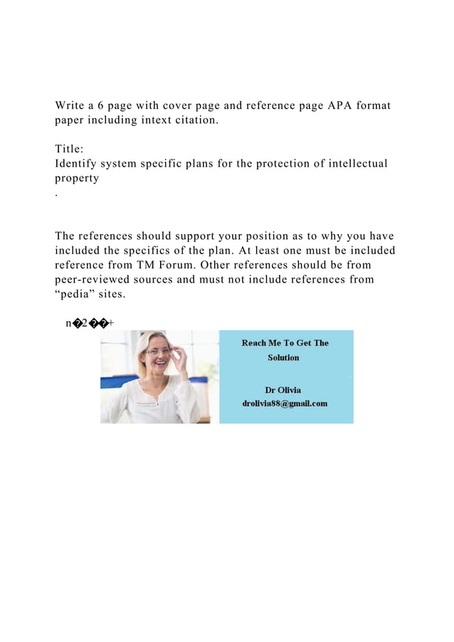 Write a 6 page with cover page and reference page APA format pap | DOCX
