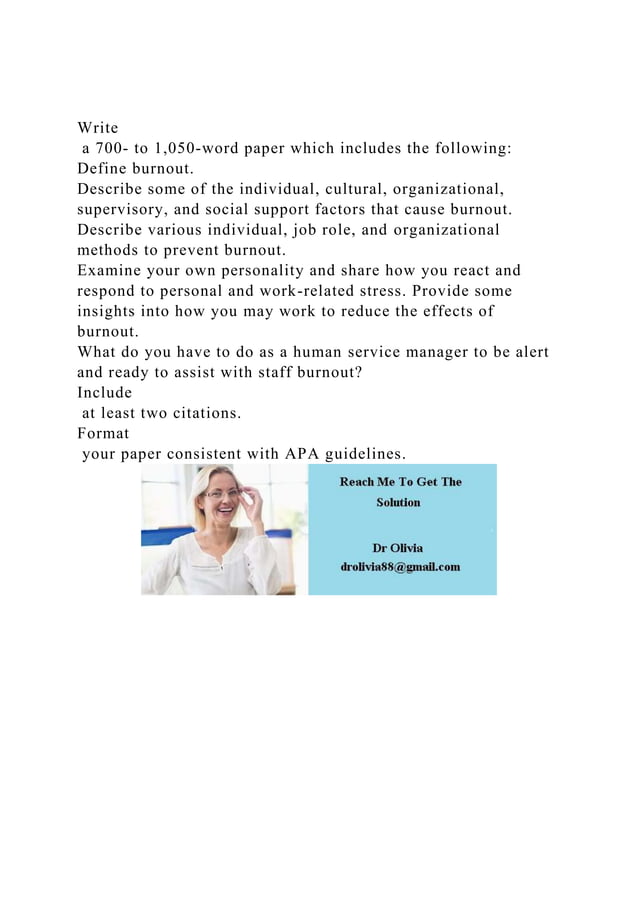 Write a 700- to 1,050-word paper which includes the following.docx