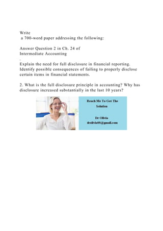 Write a 700-word paper addressing the followingAnswer Quest.docx