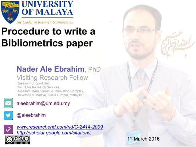 Procedure to write a Bibliometrics paper | PPT