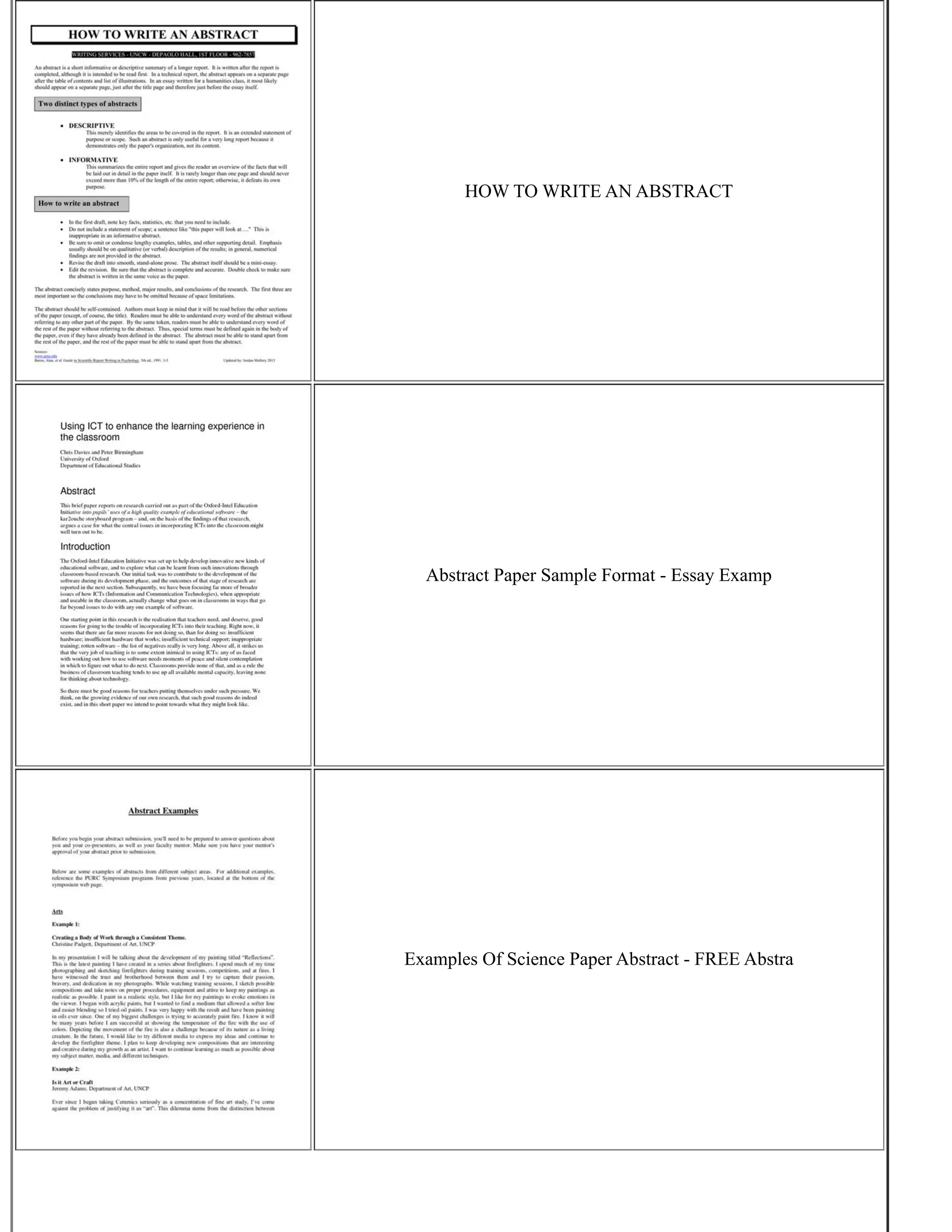 Write Abstract For Research Paper | PDF Write Abstract For Research Paper | PDF