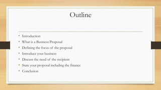 Write A Business Proposal | PPT