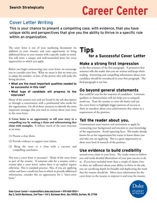 Writing a Cover Letter | PDF | Resume Writing and Advice | Job Search