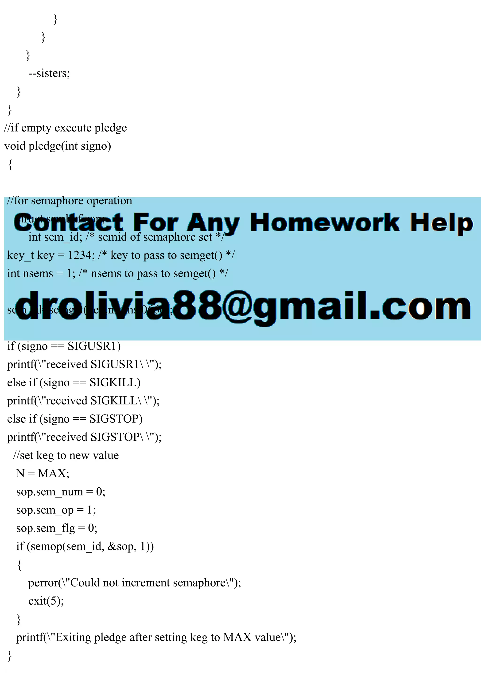 Write a C program to simulate the description below using semaphores.pdf