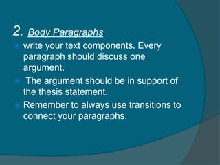Write a critical essay | PPTX