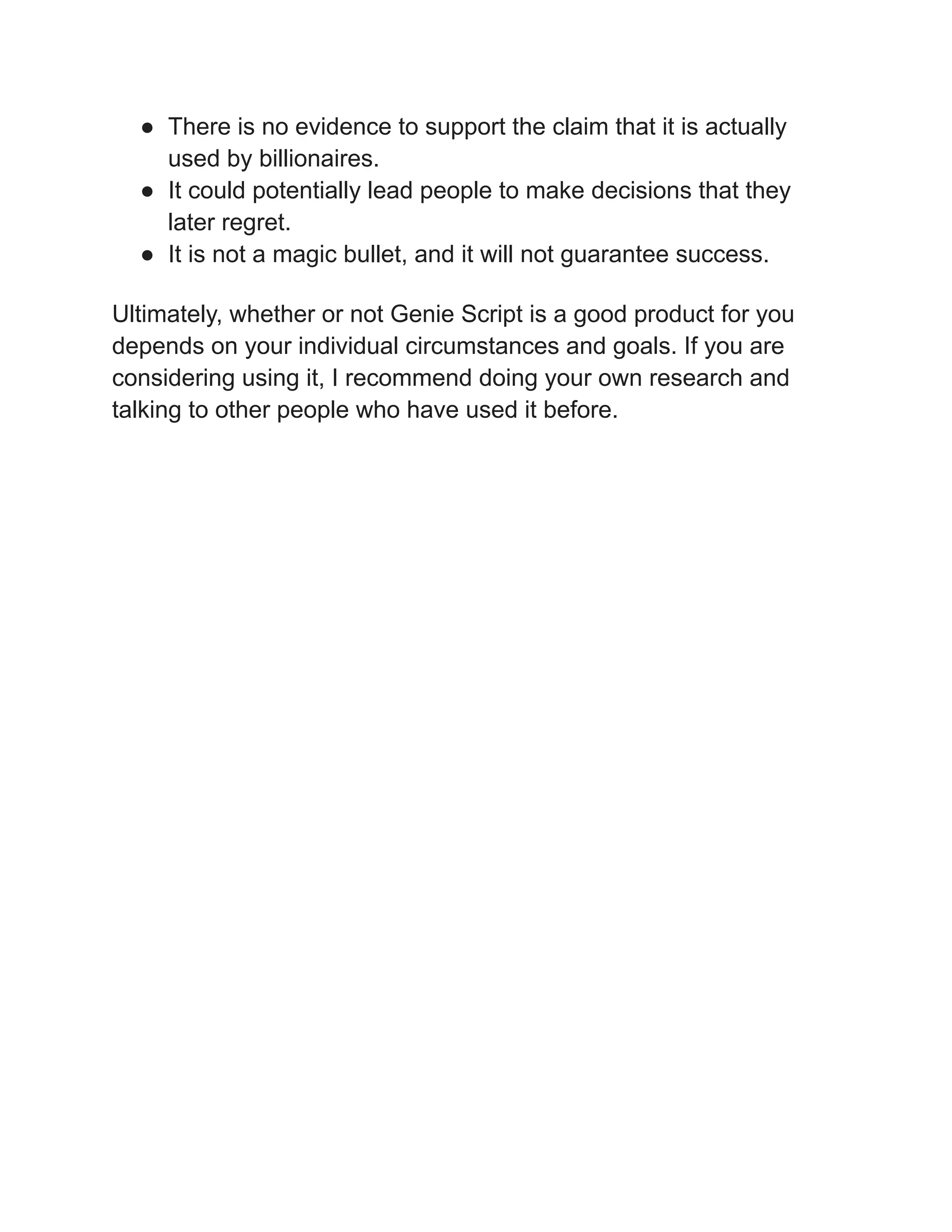 Genie Script Pdf