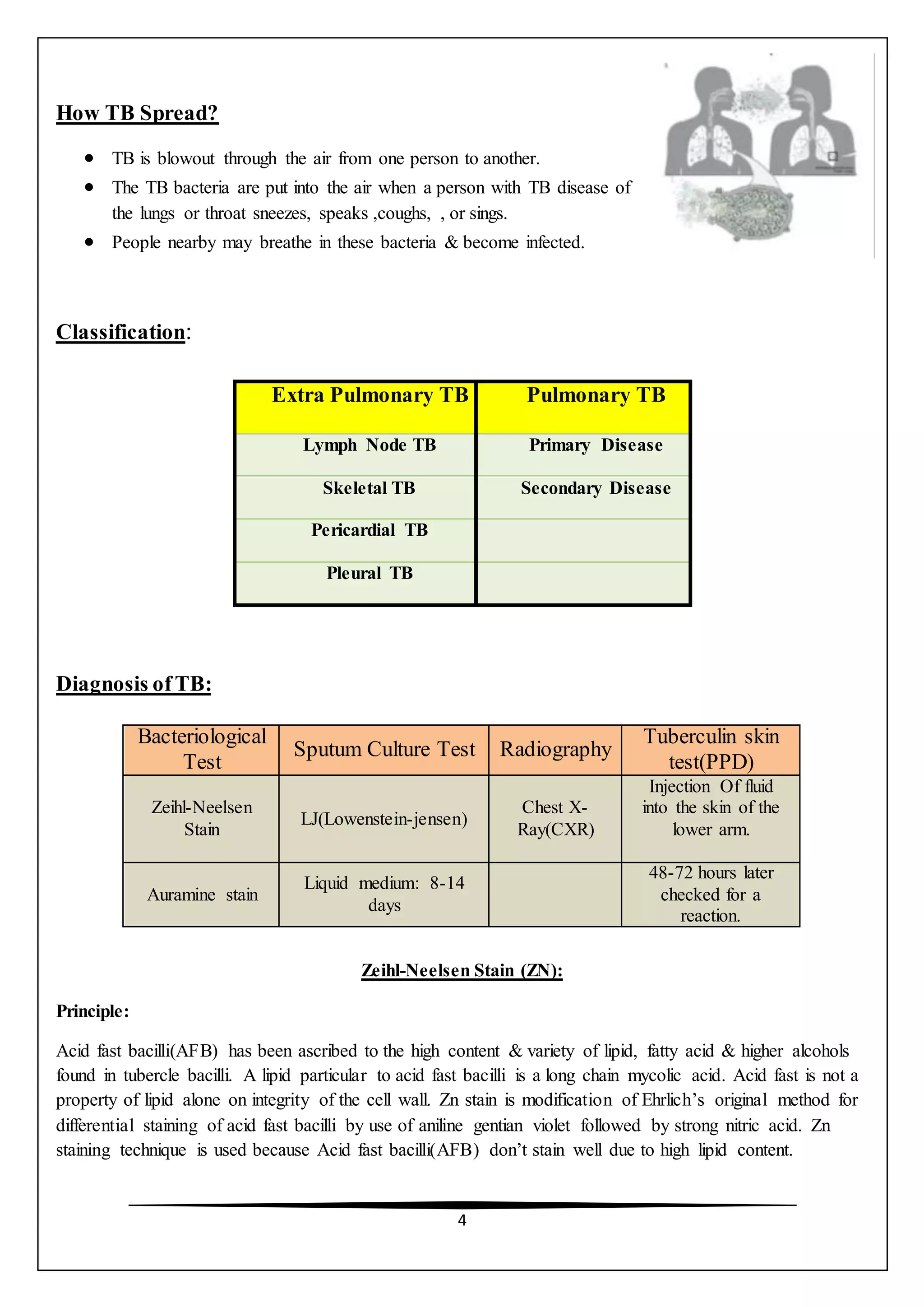 Detailed examination of tuberculosis in microbiology laboratory ...