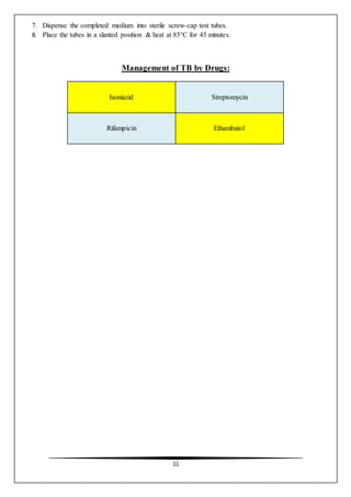 Detailed examination of tuberculosis in microbiology laboratory ...