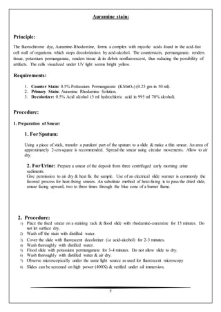 Detailed examination of tuberculosis in microbiology laboratory ...