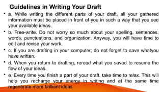 WRITE A DRAFT OF CREATIVE NONFICTION PIECE BASED ON.pptx