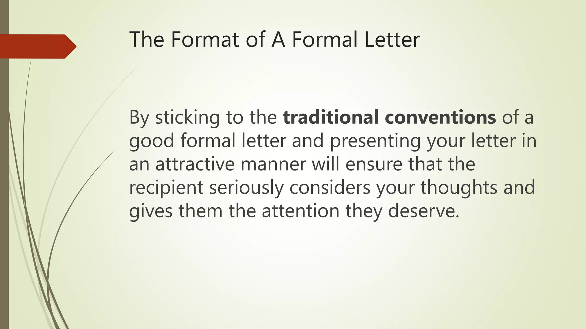 Presenting a Formal Letter | PPTX