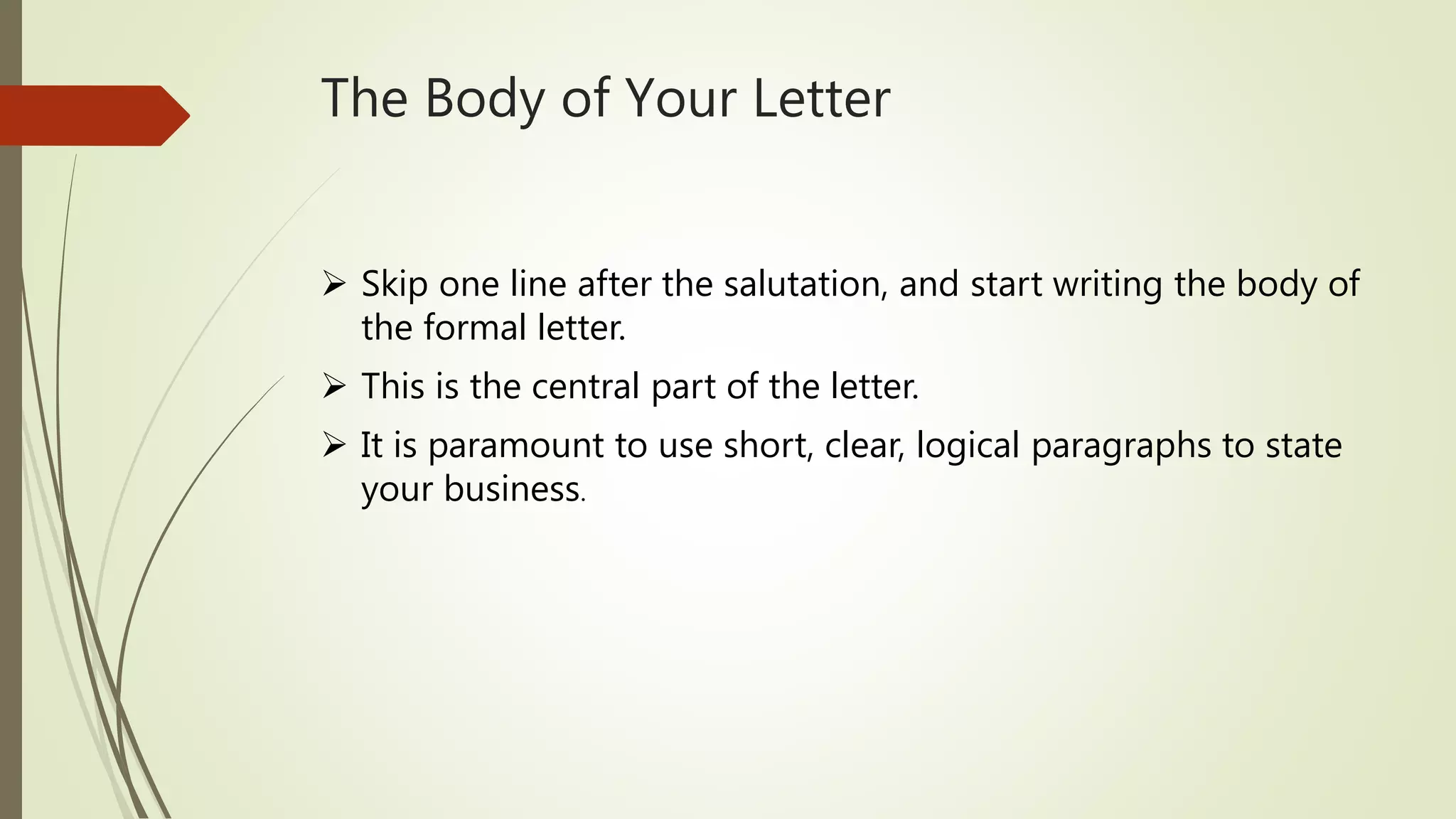 Presenting a Formal Letter | PPTX