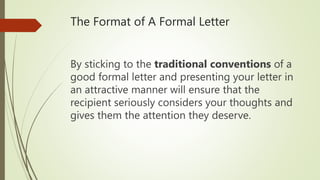 Presenting a Formal Letter | PPTX