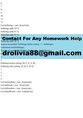 Write a java class LIST that outputsmainpublic class Ass.pdf