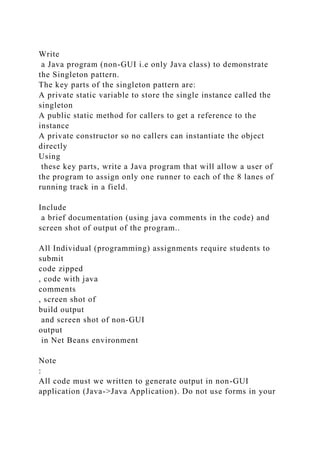 Write a Java program (non-GUI i.e only Java class) to demonstrate .docx