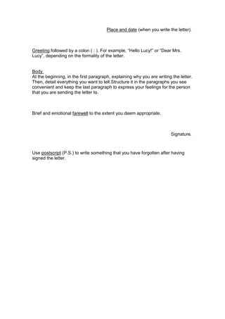 Write a letter | PDF