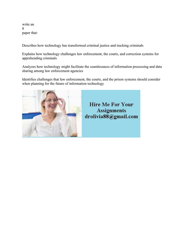 write an 8 paper that-Describes how technology has transformed crimina.docx