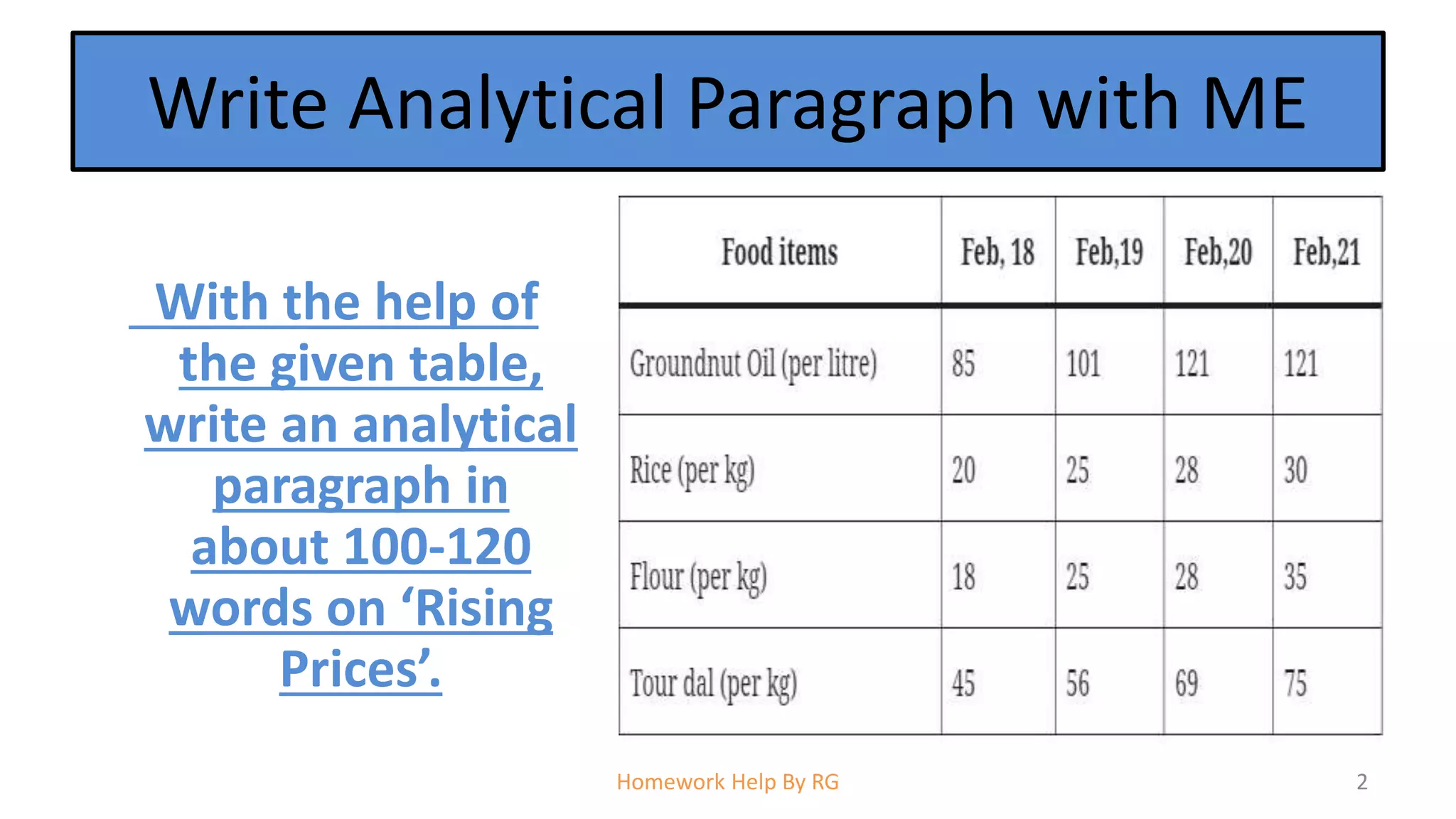 Write analytical paragraph with me | PPTX