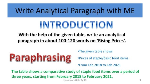 Write analytical paragraph with me | PPTX