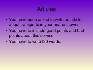 Write an article_tips | PPT