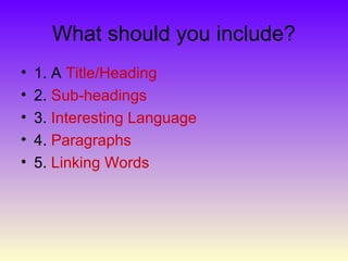 Write an article_tips | PPT