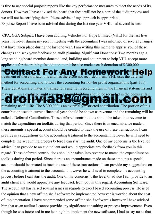 Write an audit memo that explains how quality control for an audit e ...