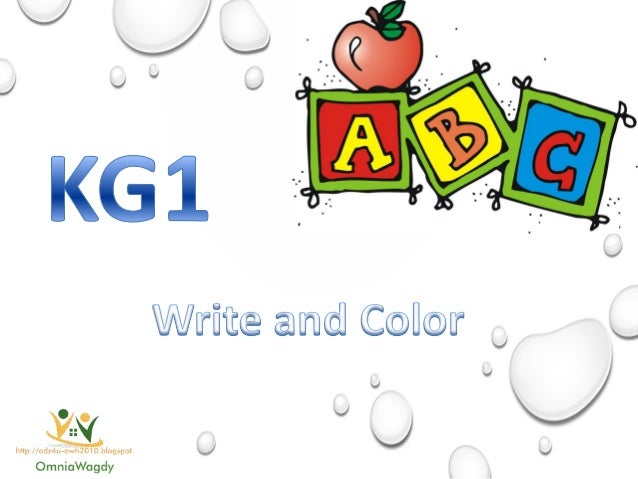 Write and color kg1