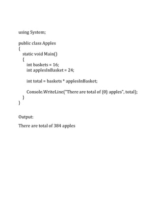 Write and write line methods | DOCX