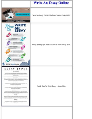 Write An Essay Online | PDF