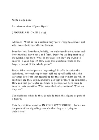 Write a one pageliterature review of your figure( FIGURE A.docx