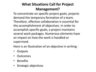 Complete Guide to Know How to Write a Project Management Assignment | PPTX