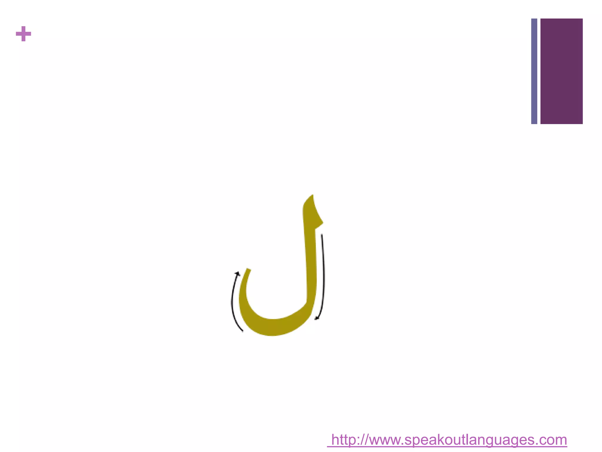 Write arabic alphabet | PPTX