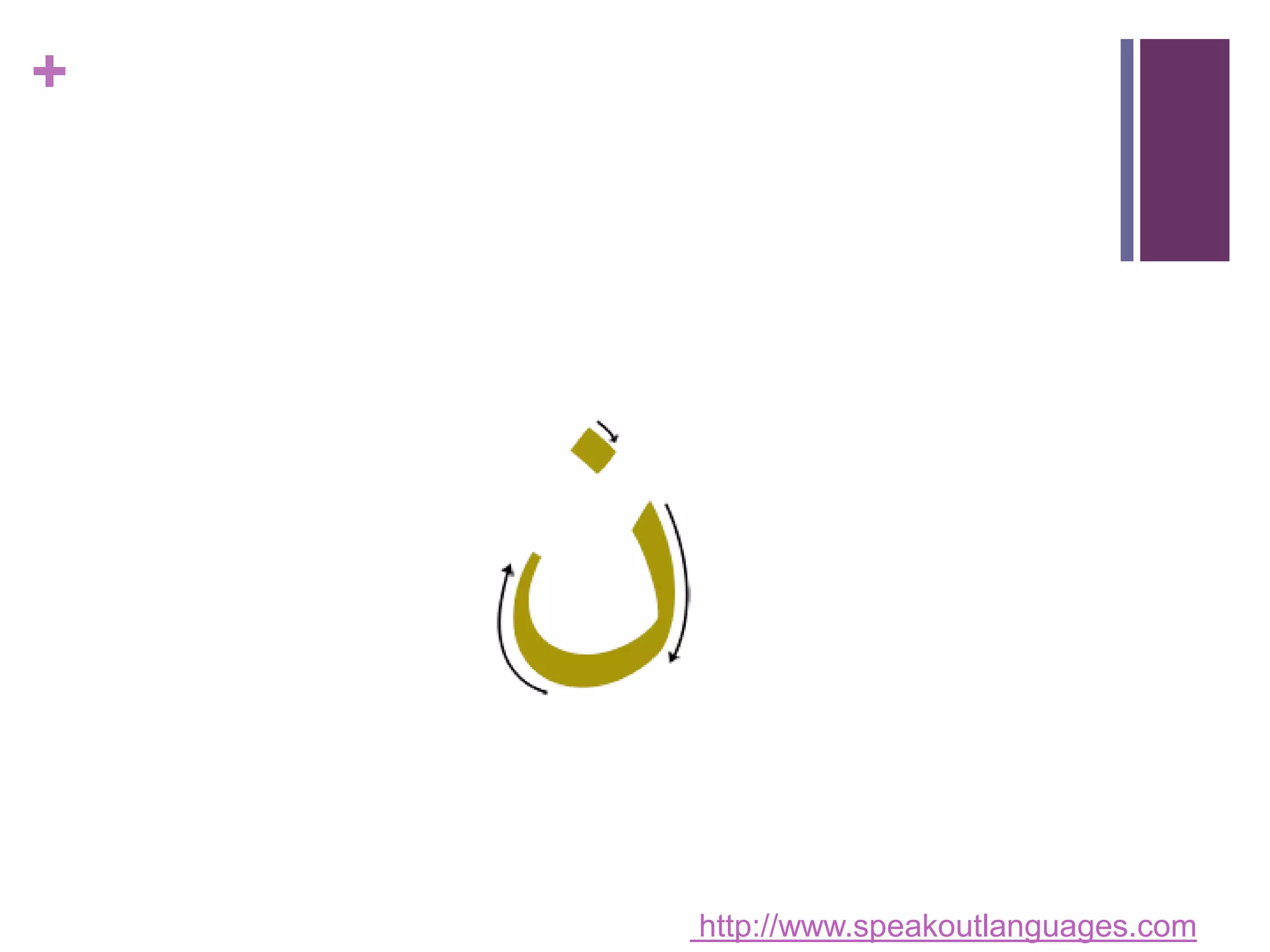 Write arabic alphabet | PPTX