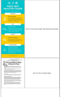 Write A Reaction Paper | PDF
