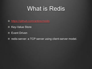 Write a redis client of your own | PPTX