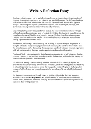 Write A Reflection Essay.pdf