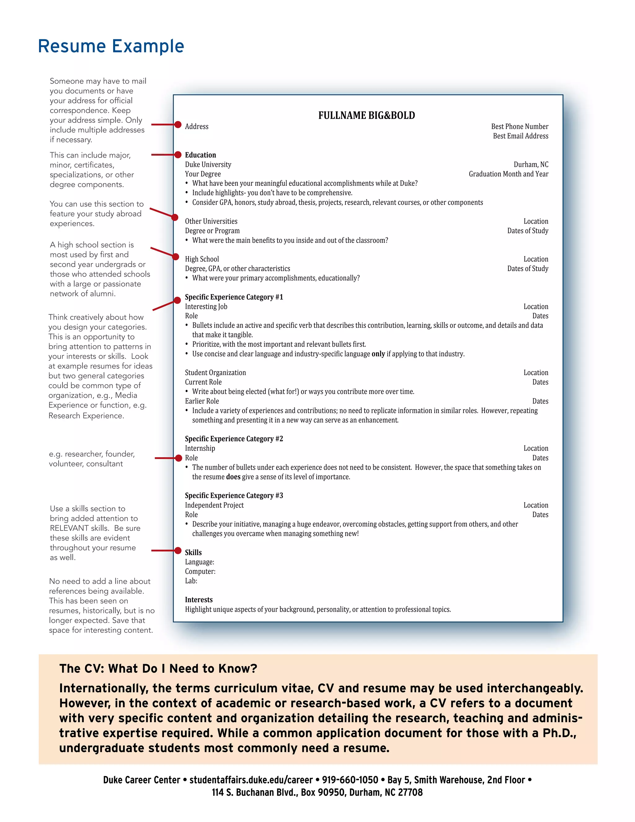 Writing a Resume | PDF